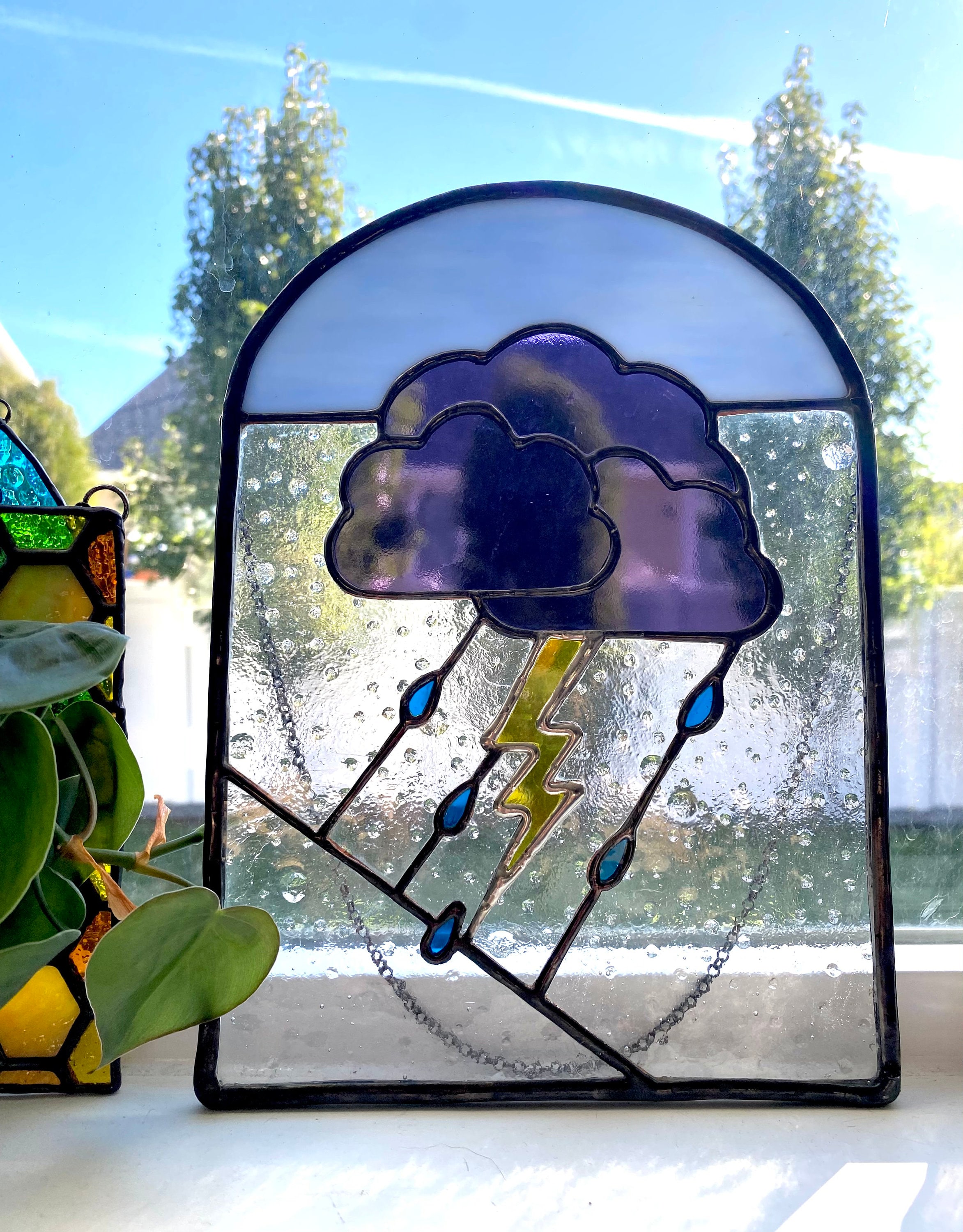 Stained Glass Storm Cloud - Etsy