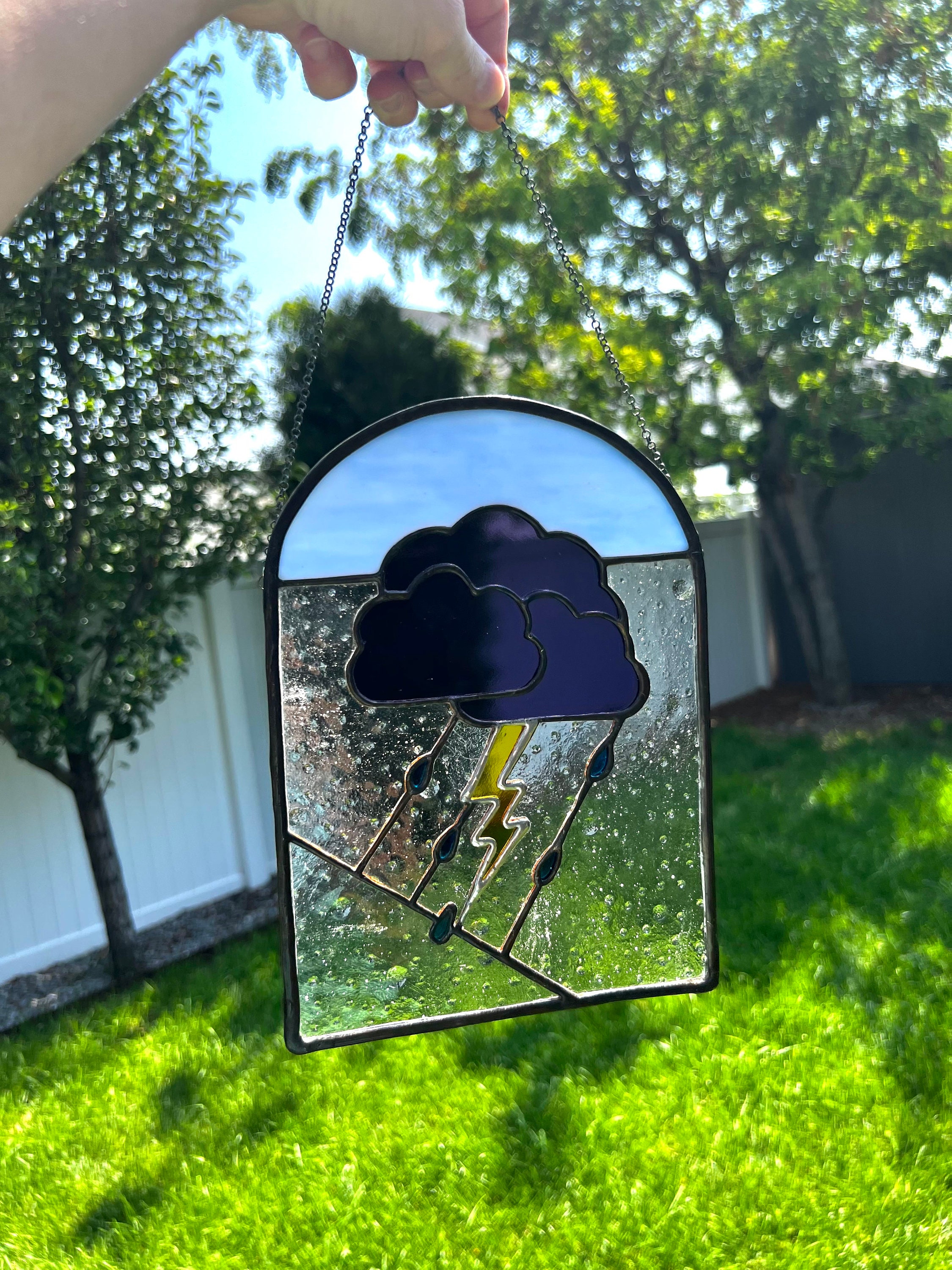 Stained Glass Storm Cloud - Etsy