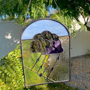 Stained Glass Storm Cloud - Etsy