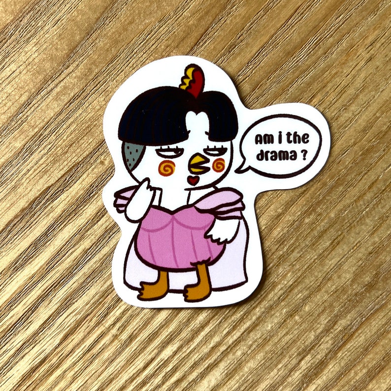 Korean Sticker | “am I the Drama?” Meme Sticker | Korean Spicy Noodle ...