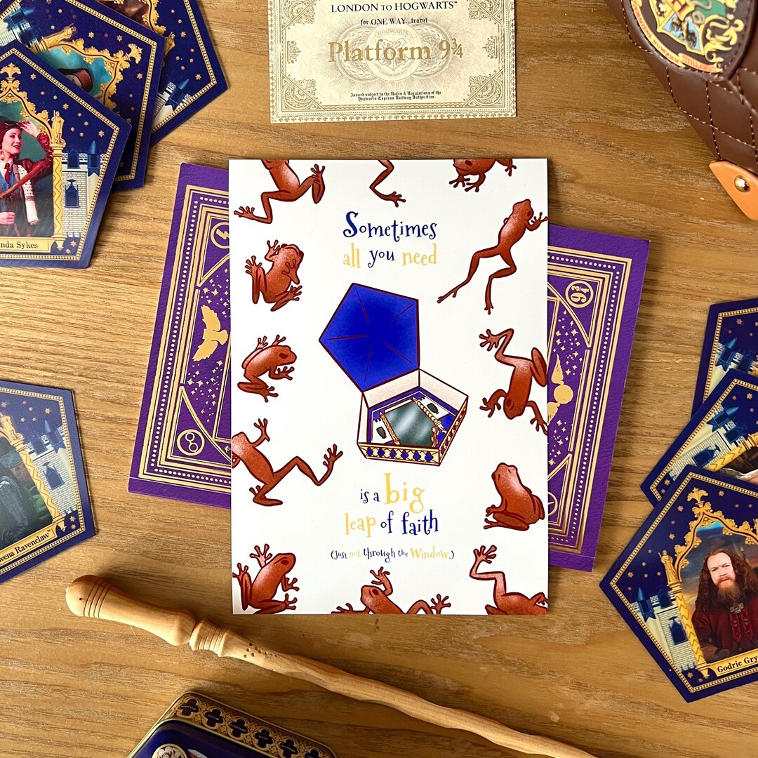 Art Print Wizard World | Choco Frogs Print | A5 Card | Magical Sweets ...