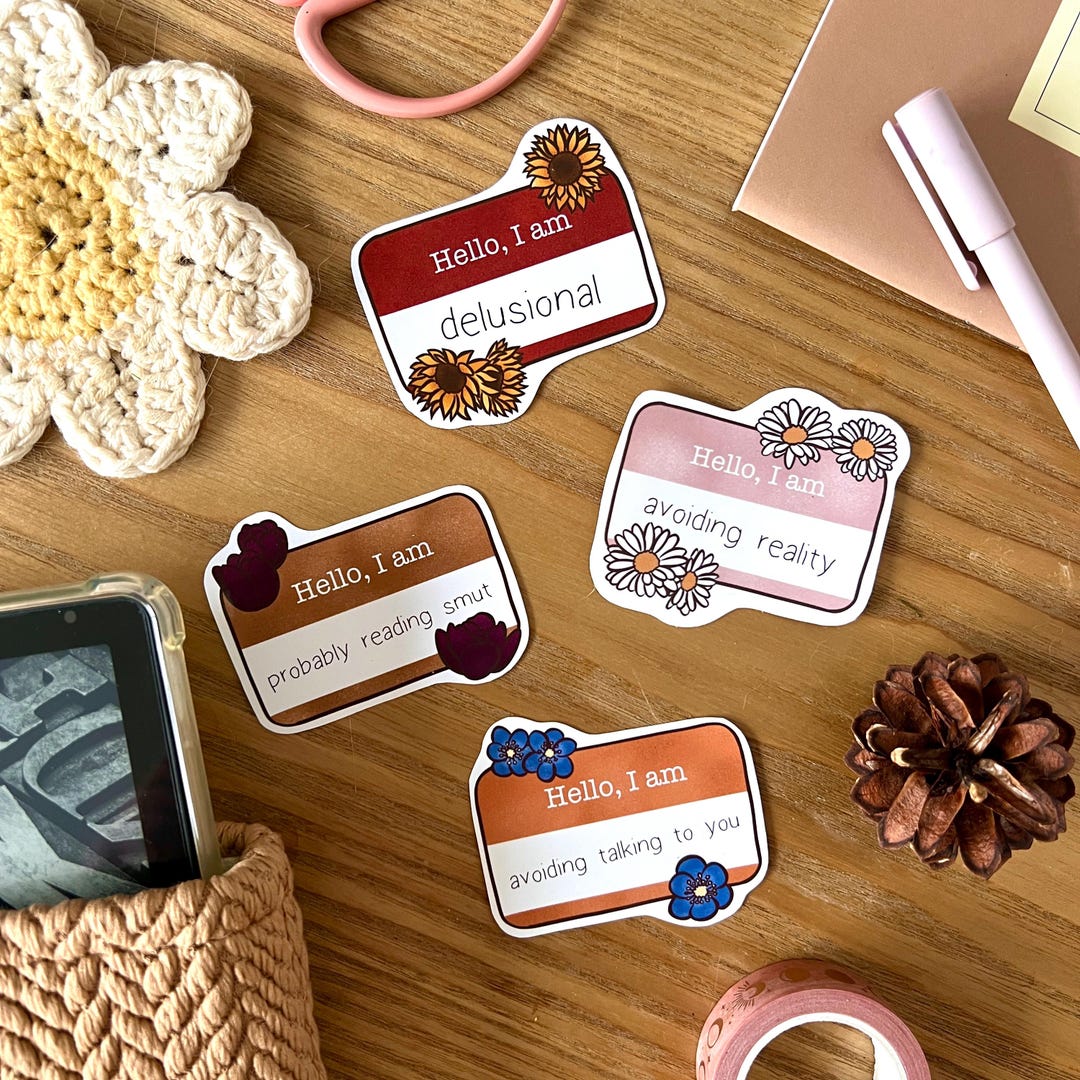 Hello I'm Stickers | Book Lover Sticker | Gift for Book Reader | Kindle ...