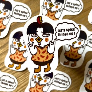 Korean Sticker let's Spice Things Up Sticker Spicy Noodles Buldak ...