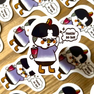 Korean Sticker feeling Hot Today Sticker Spicy Noodles Buldak Chicken ...
