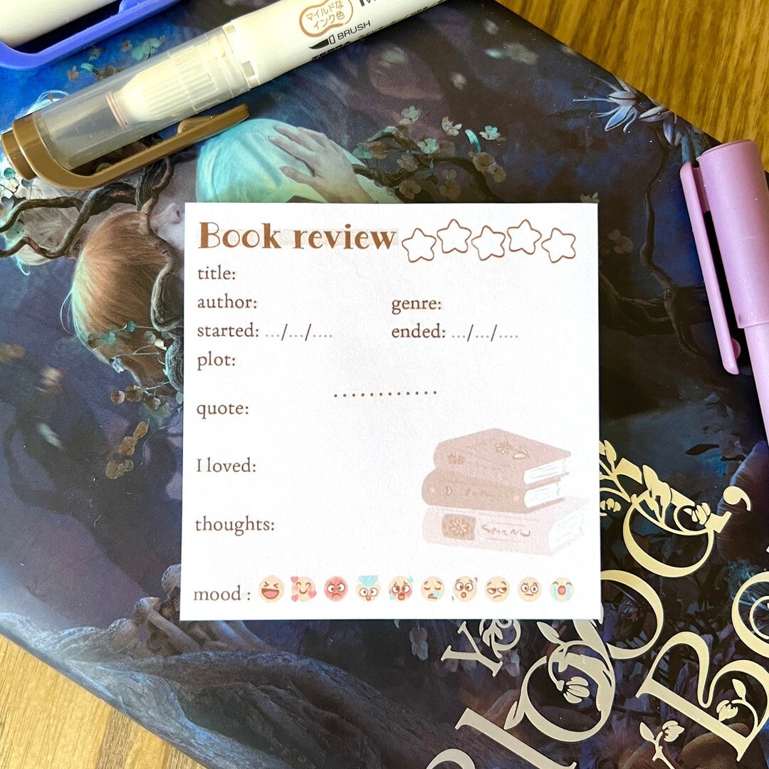 Book Review Post-it | Notice Reading Sticky Notes | Glued Notes for ...