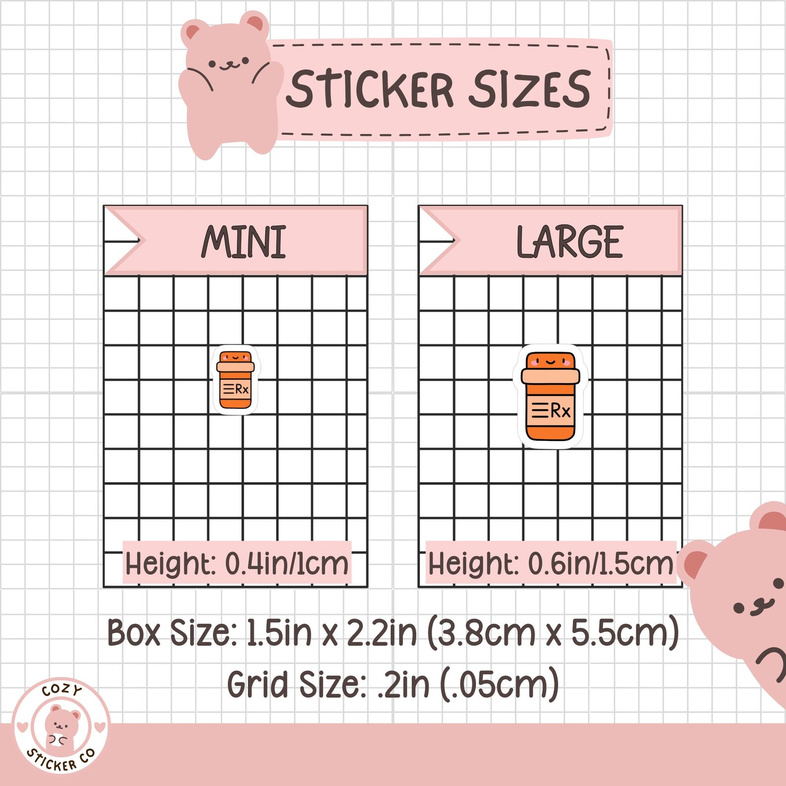 Prescription Icon Stickers, Pill Bottle Refill Planner Stickers, Over ...