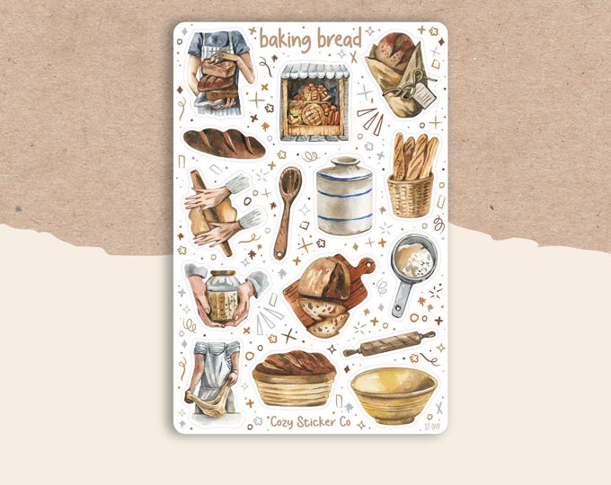 Baking Class 101 Sticker Sheet Matte - Etsy