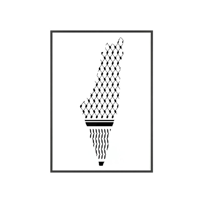 Palestinian Keffiyeh Art, Palestine Art, 3 Sizes Included, Palestina ...