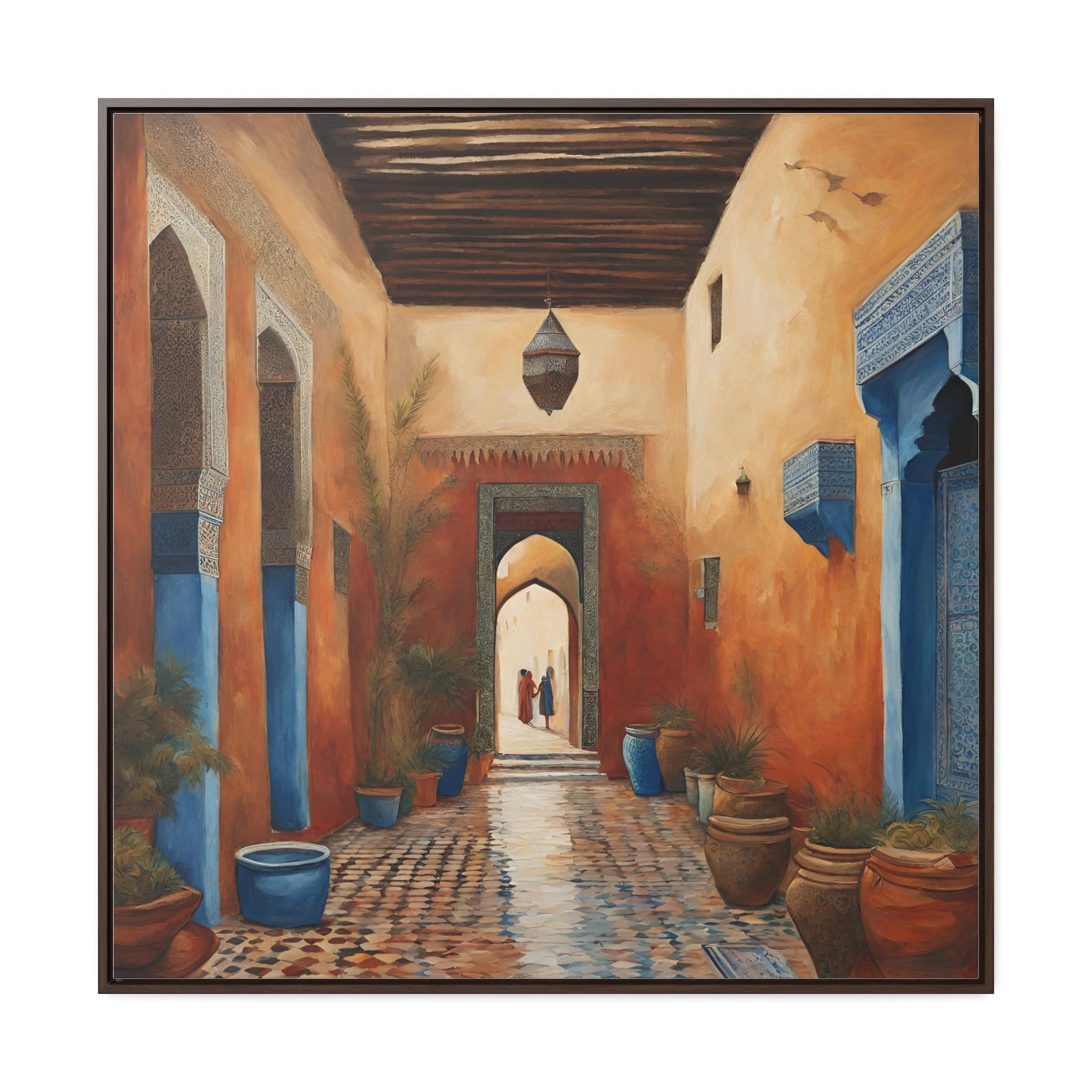 Moroccan Art, Moroccan Street Painting, 24x24 & 36x36 Inch Included ...