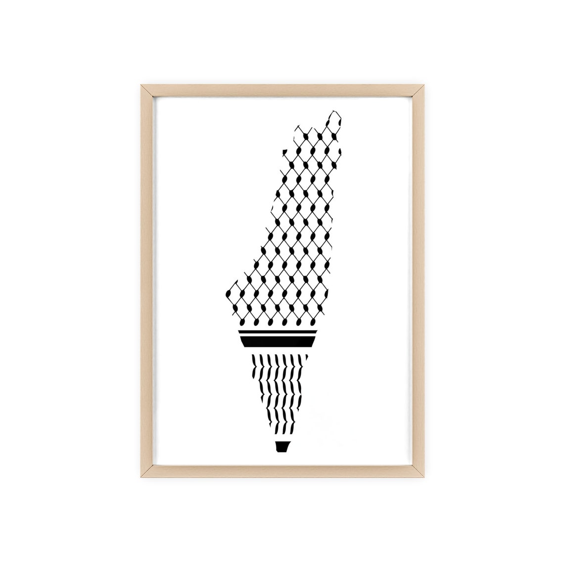 Palestinian Keffiyeh Art, Palestine Art, A4 and 5070cm Included ...