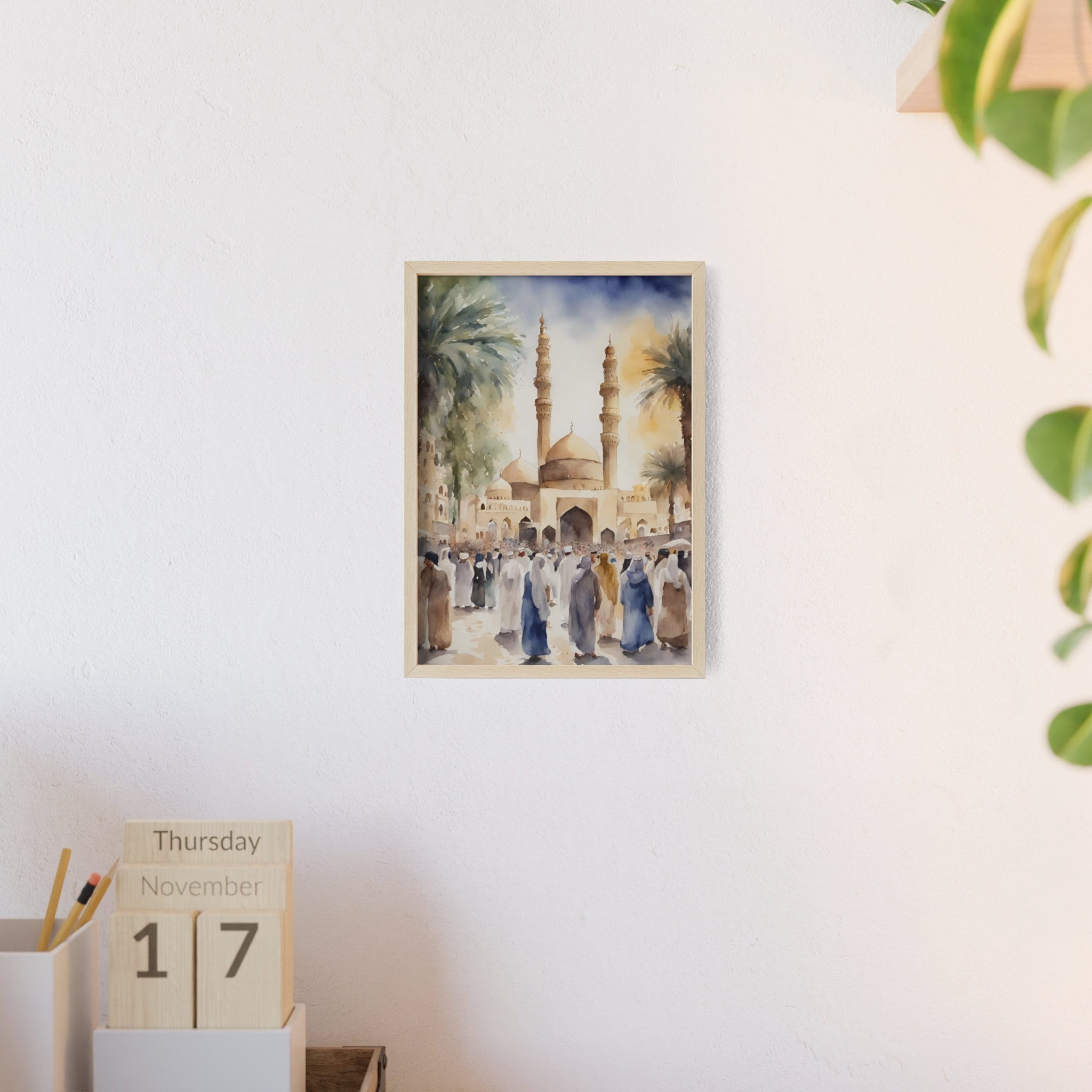 Mosque Watercolour, Islamic Wall Art, Islamic Wall Decor, Islamic ...
