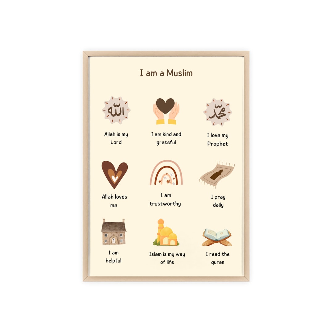 Islamic Affirmations, Muslim Children, Islamic Education, Includes 3 ...