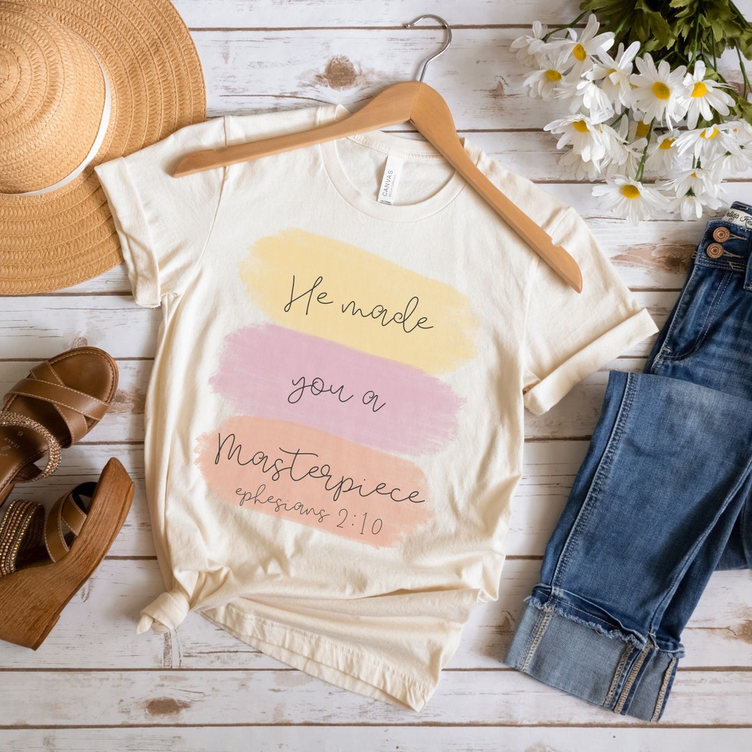 Masterpiece Christian Shirt Subtle Christian Shirts Etsy T-shirts ...