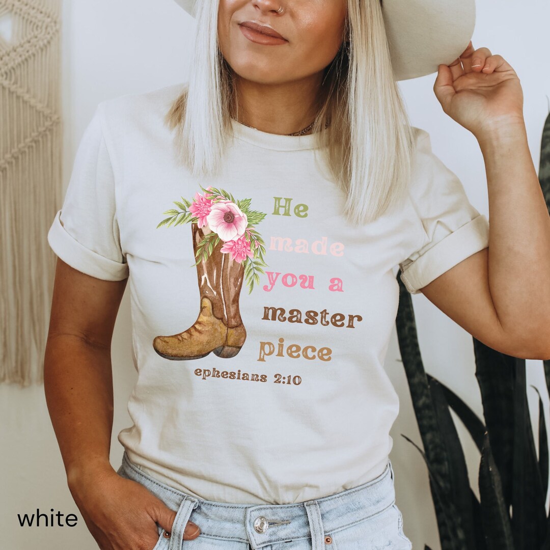 Masterpiece Christian Shirt Subtle Christian Shirts Etsy T-shirts ...