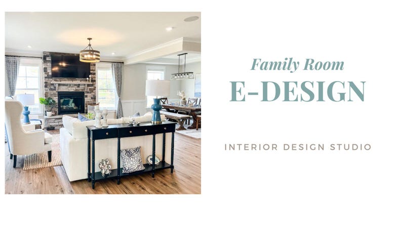 Interior Design/custom Design/e-design/living Room E-design/virtual ...