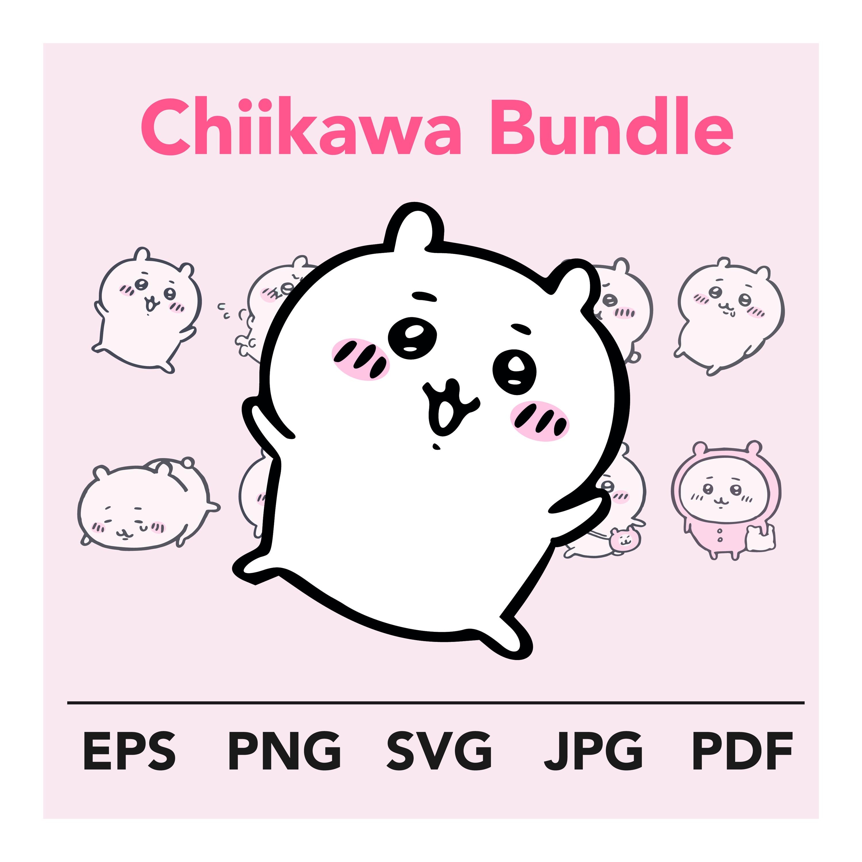 Chiikawa SVG Bundle | Kawaii Anime Cat Digital Stickers for Cricut ...