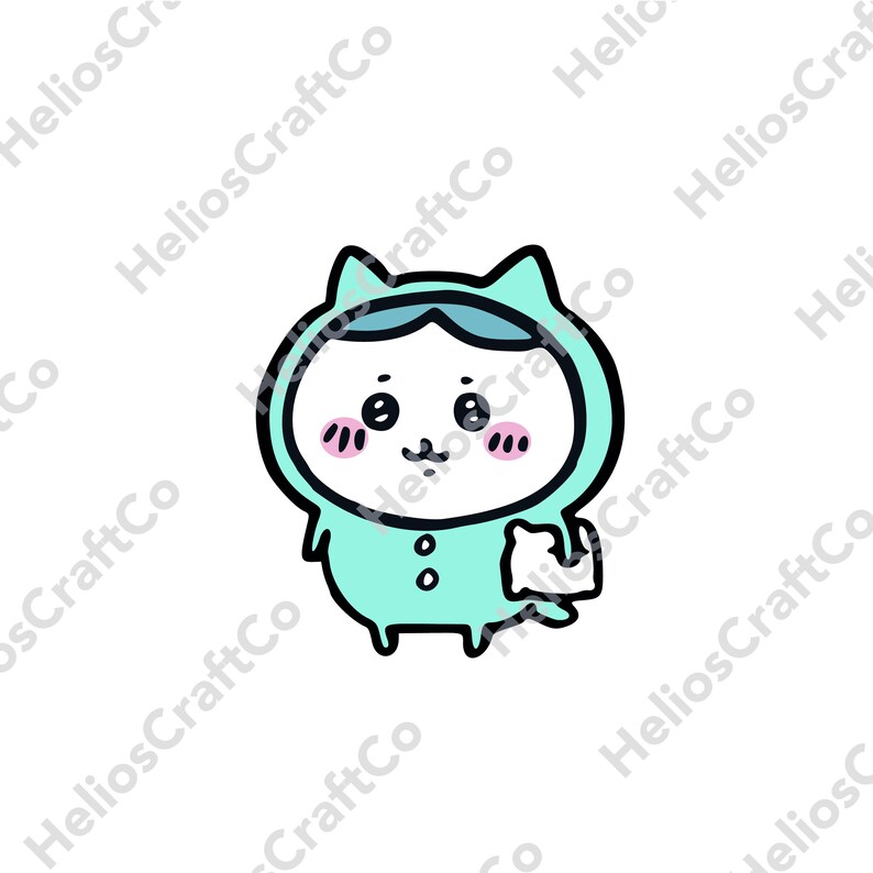 Chiikawa Hachiware SVG Bundle | Kawaii Anime Cat Digital Stickers for ...