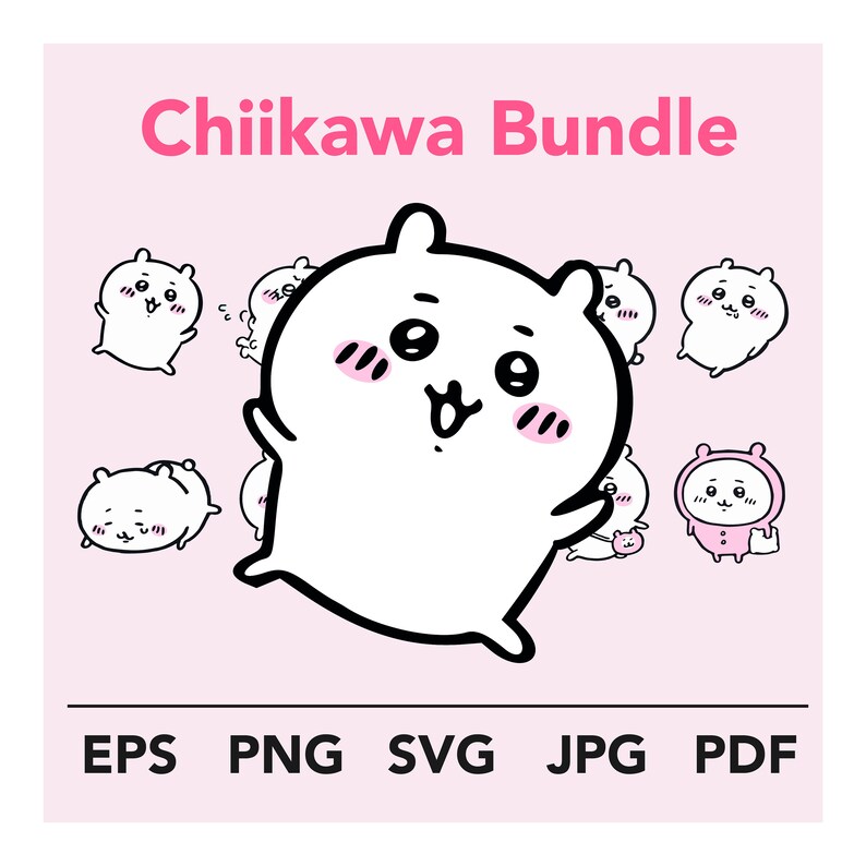 Chiikawa HD SVG Bundle, Cute Cartoon Svg Jpg Png Eps Pdf, Digital ...