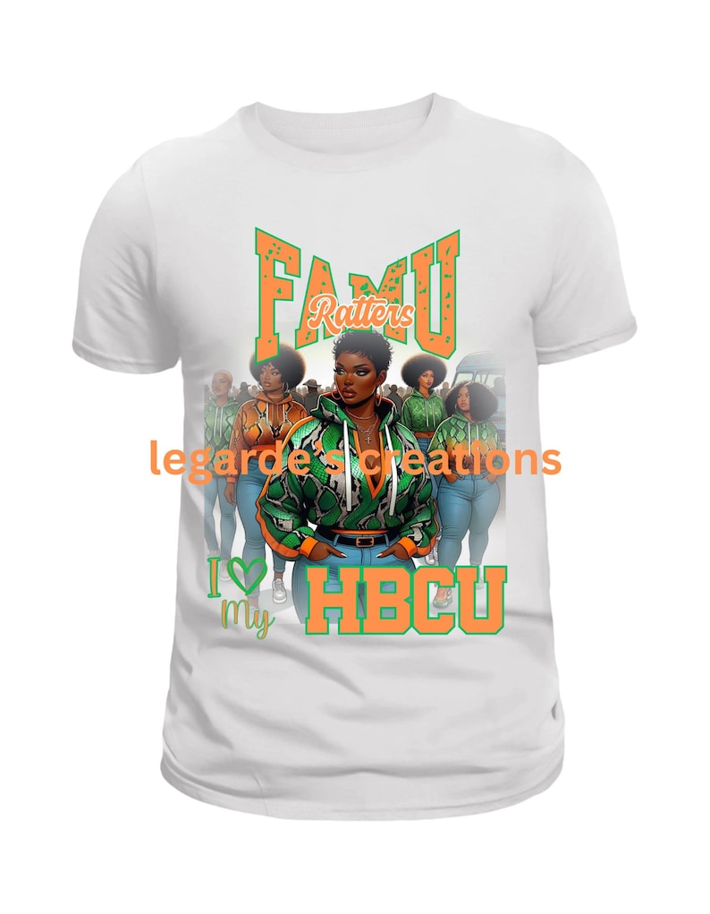 FAMU I Love My HBCU, Afro American Women, Football, SWAC Png, Dtf ...