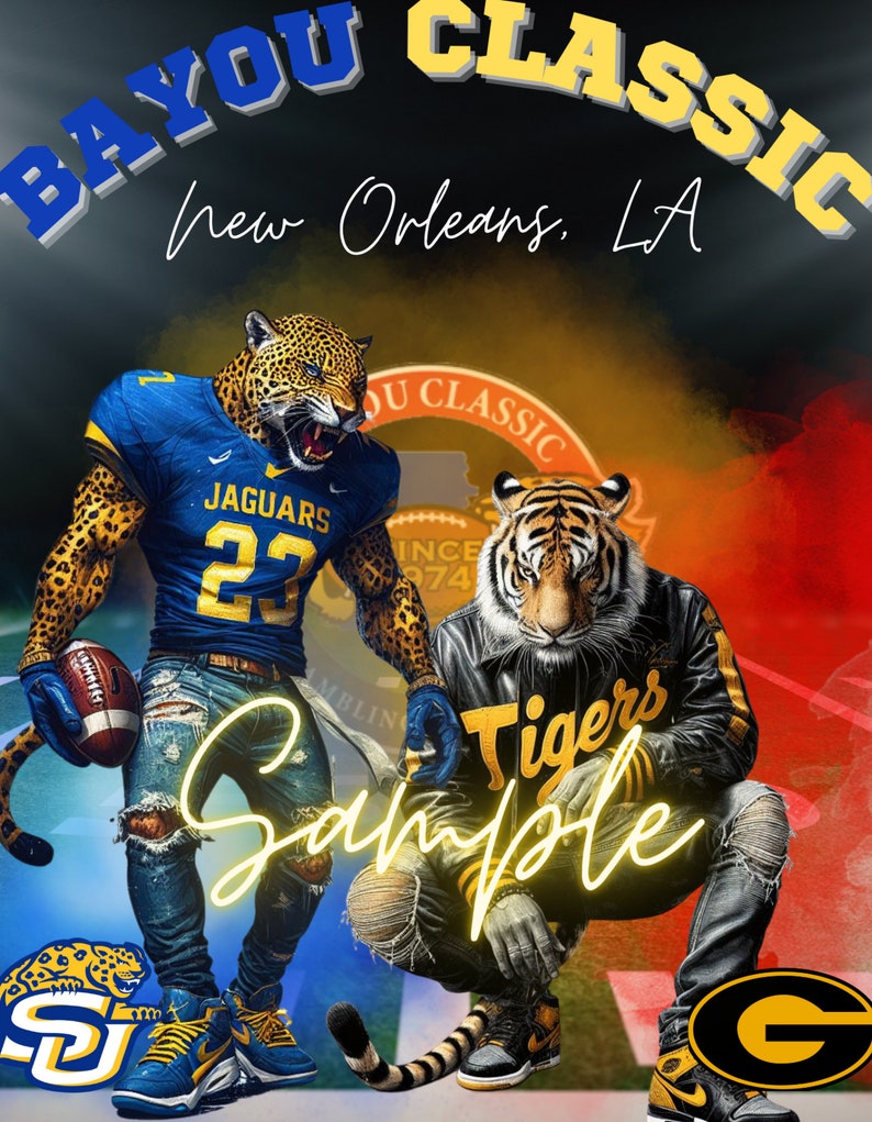 Bayou Classic Collections 3 Files, HBCU, Southern University, Grambling ...