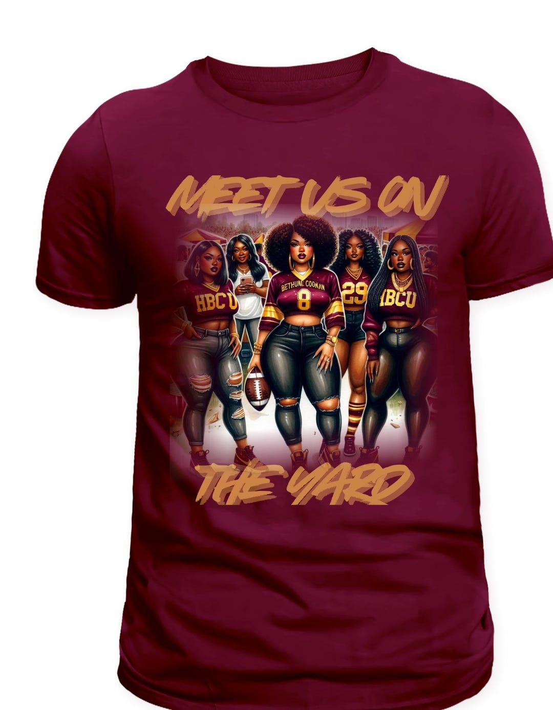 BETHUNE -COOKMAN HBCU Black Woman Png, Sublimatiion, Dtf - Etsy