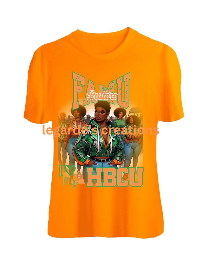 FAMU I Love My HBCU, Afro American Women, Football, SWAC Png, Dtf ...