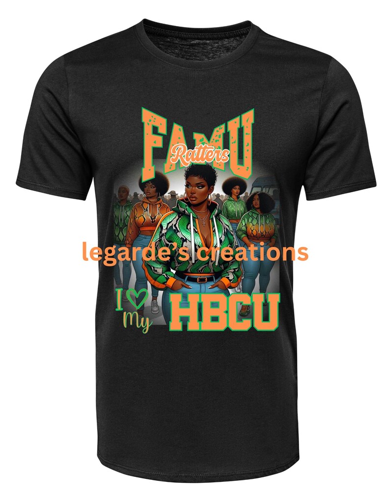 FAMU I Love My HBCU, Afro American Women, Football, SWAC Png, Dtf ...