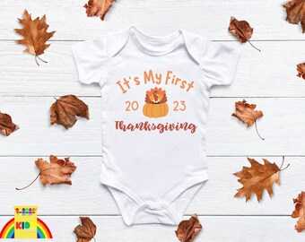 Baby Thanksgiving Sublimation Design, My First Thanksgiving Sublimation ...