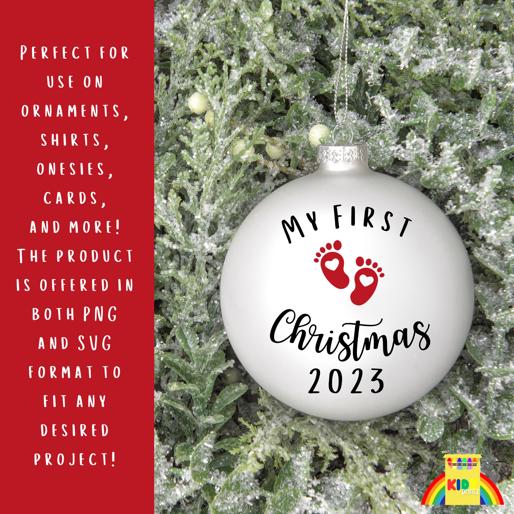 My First Christmas Ornament SVG/PNG Design, First Christmas SVG, First ...