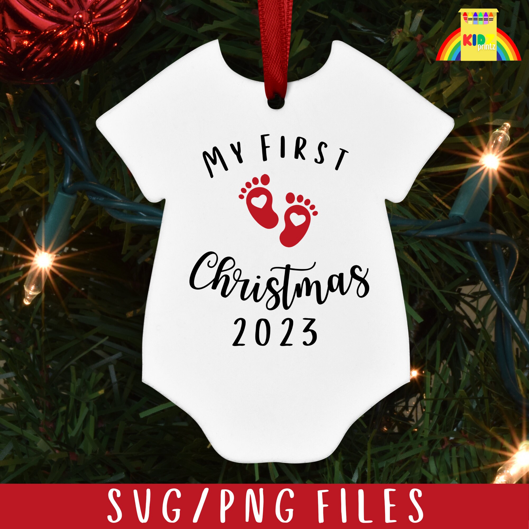 My First Christmas Ornament SVG/PNG Design, First Christmas SVG, First ...