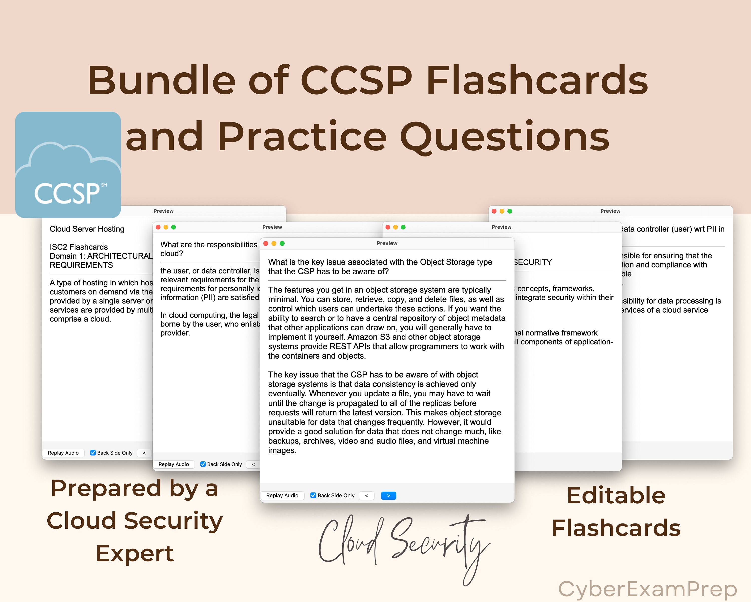 CCSP Flashcards 2024 Anki Cards CCSP Exam Prep ISC2 CCSP Study Material ... CCSP Flashcards 2024 Anki Cards CCSP Exam Prep ISC2 CCSP Study Material ...