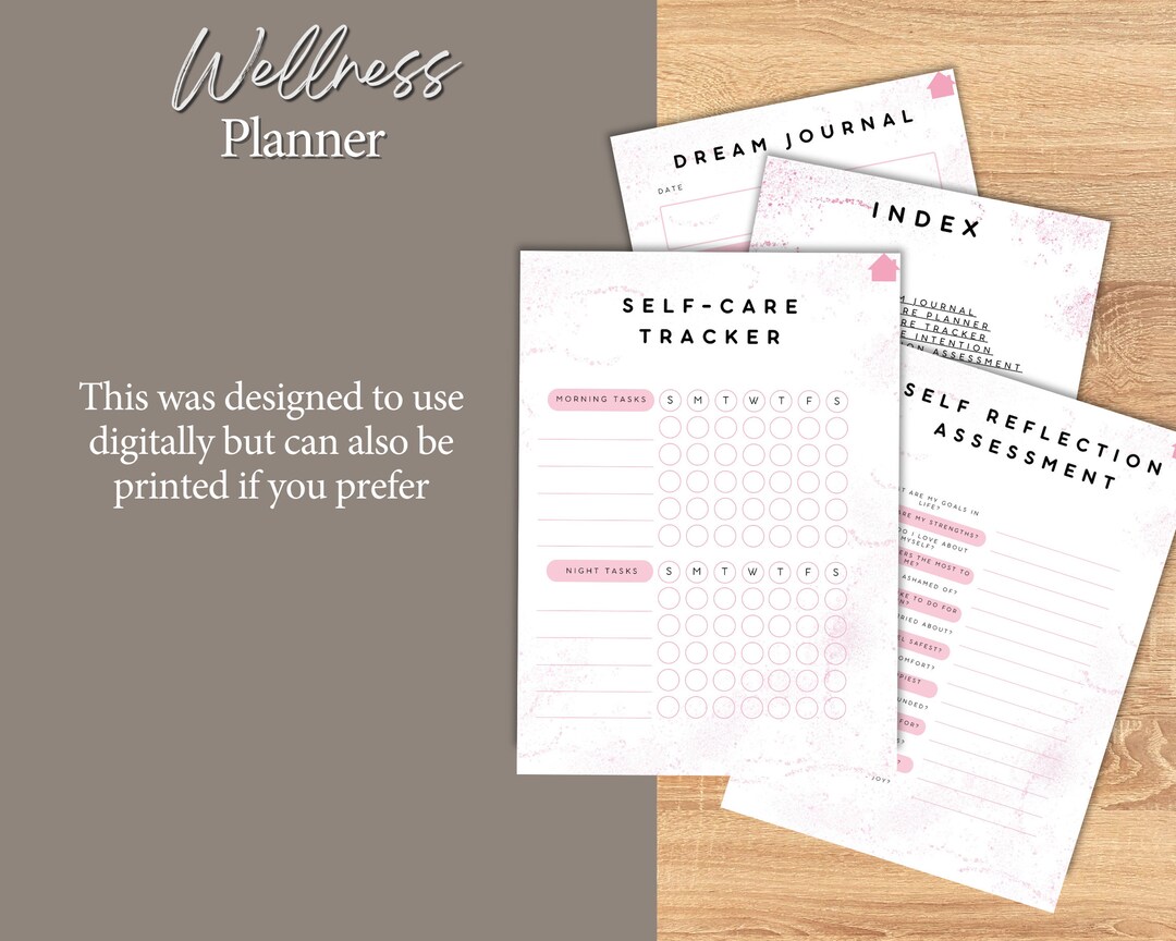 Wellness Journal Digital Journal Mindfulness Journal - Etsy