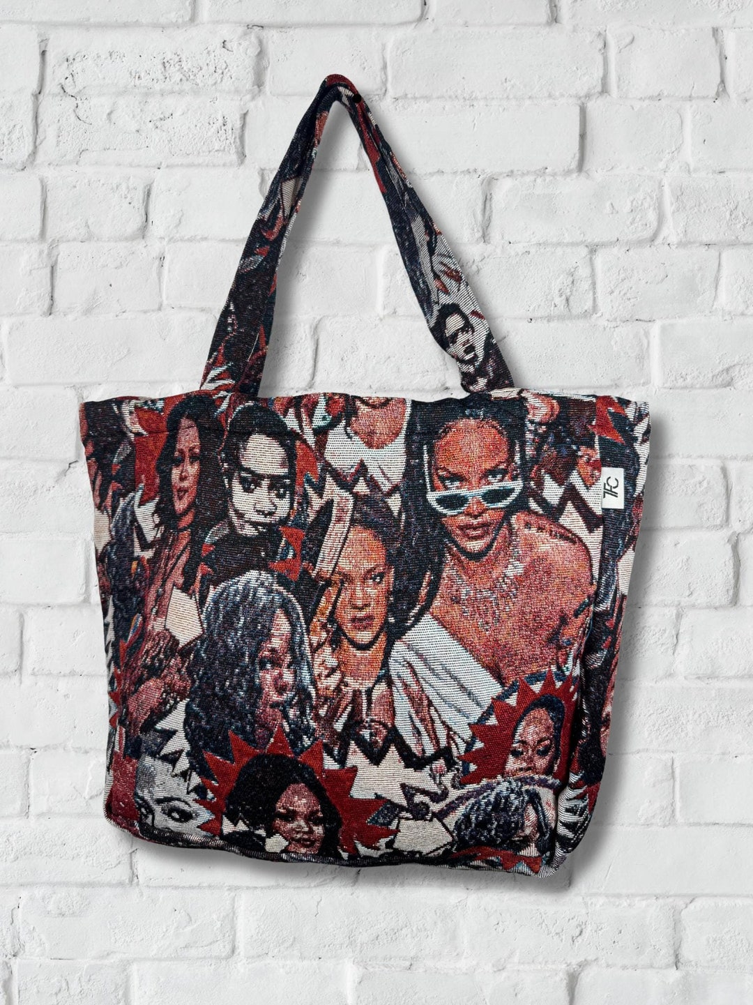 Rihanna Artsy Tapestry Bag, Over the Shoulder Bag, Sturdy Fabric Woven ...