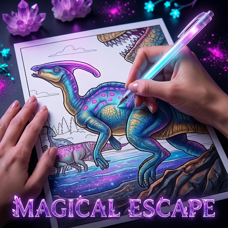 Parasaurolophus Coloring Book Printable, 20 Dinosaur Pages, PDF Instant ...