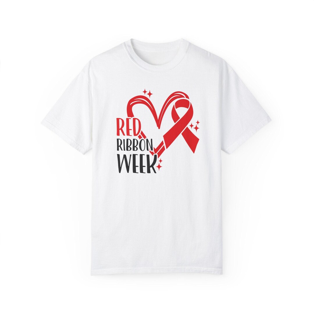 Red Ribbon T-shirt - Etsy