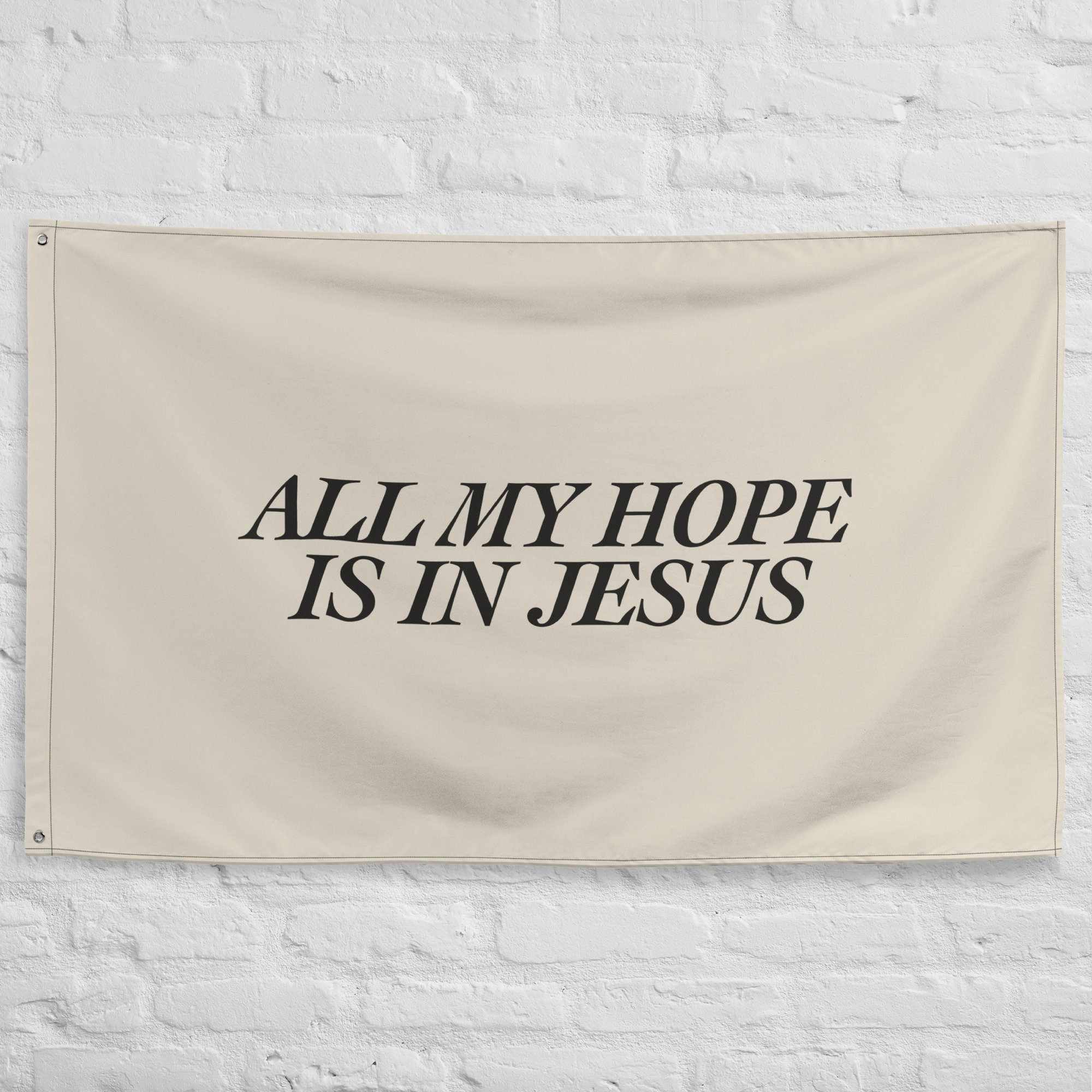 All My Hope is in Jesus Christian Wall Hanging Banner Flag - Etsy