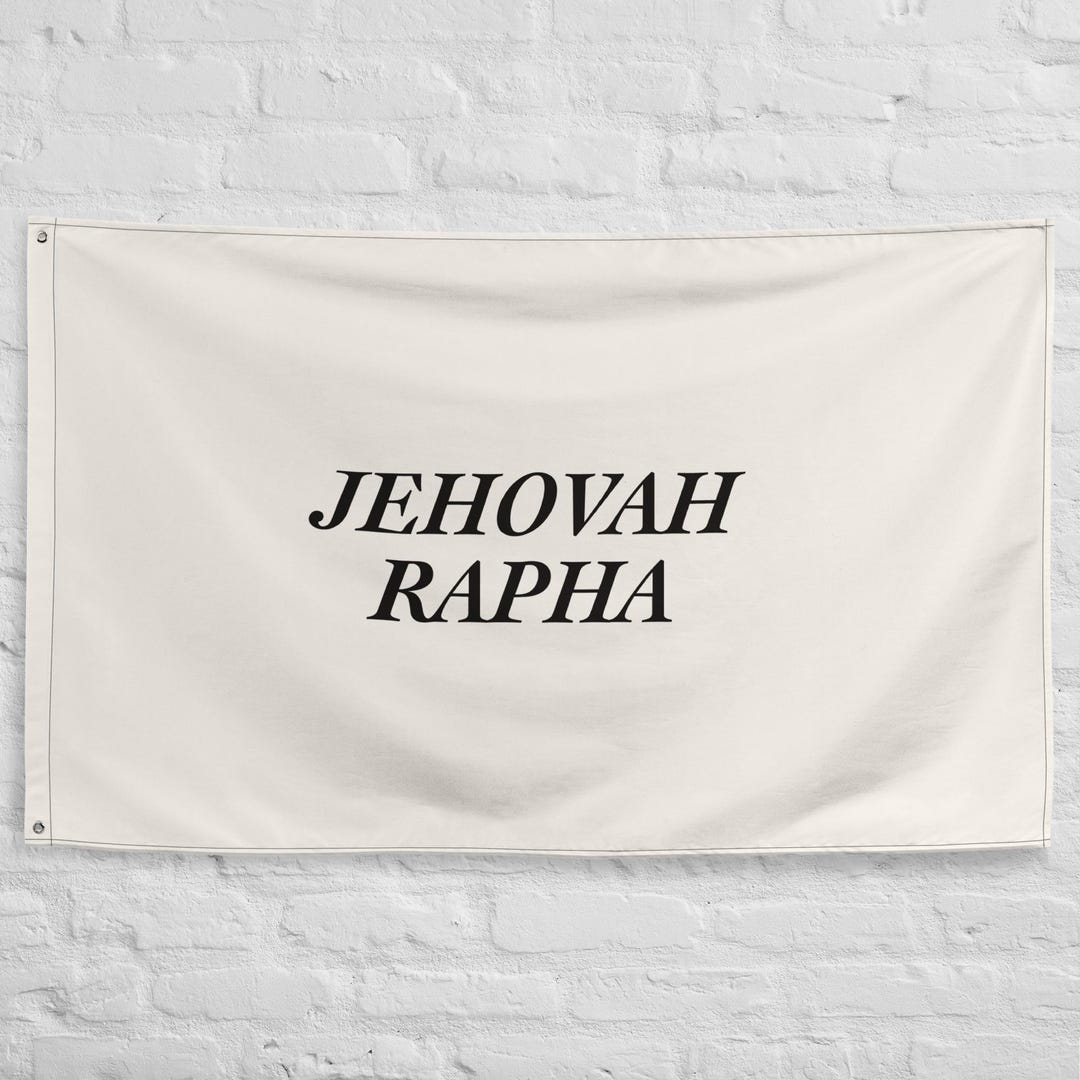 Jehovah Rapha the Lord Our Healer Christian Tapestry Banner Flag - Etsy
