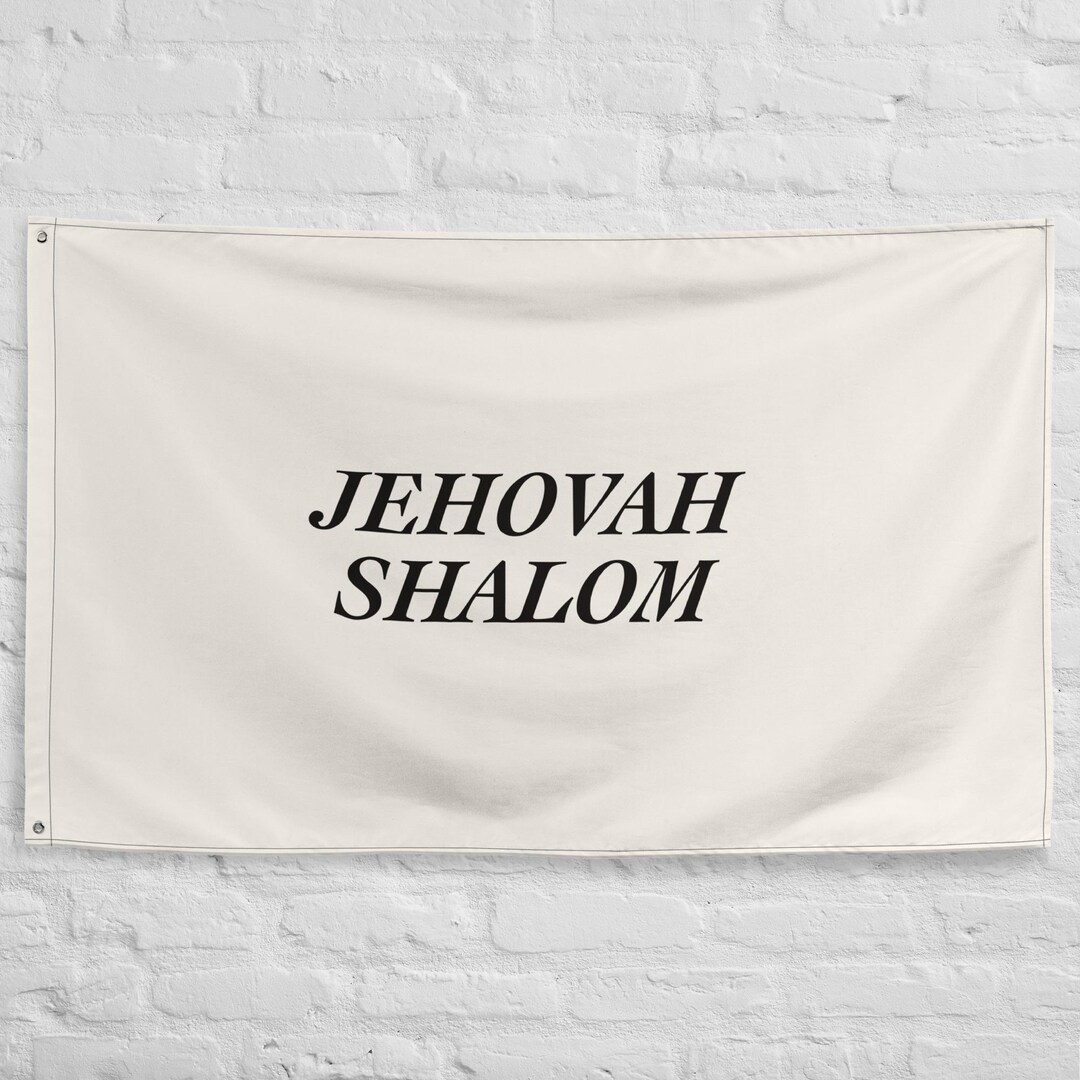 Jehovah Shalom the Lord is Peace Christian Tapestry Banner Flag - Etsy