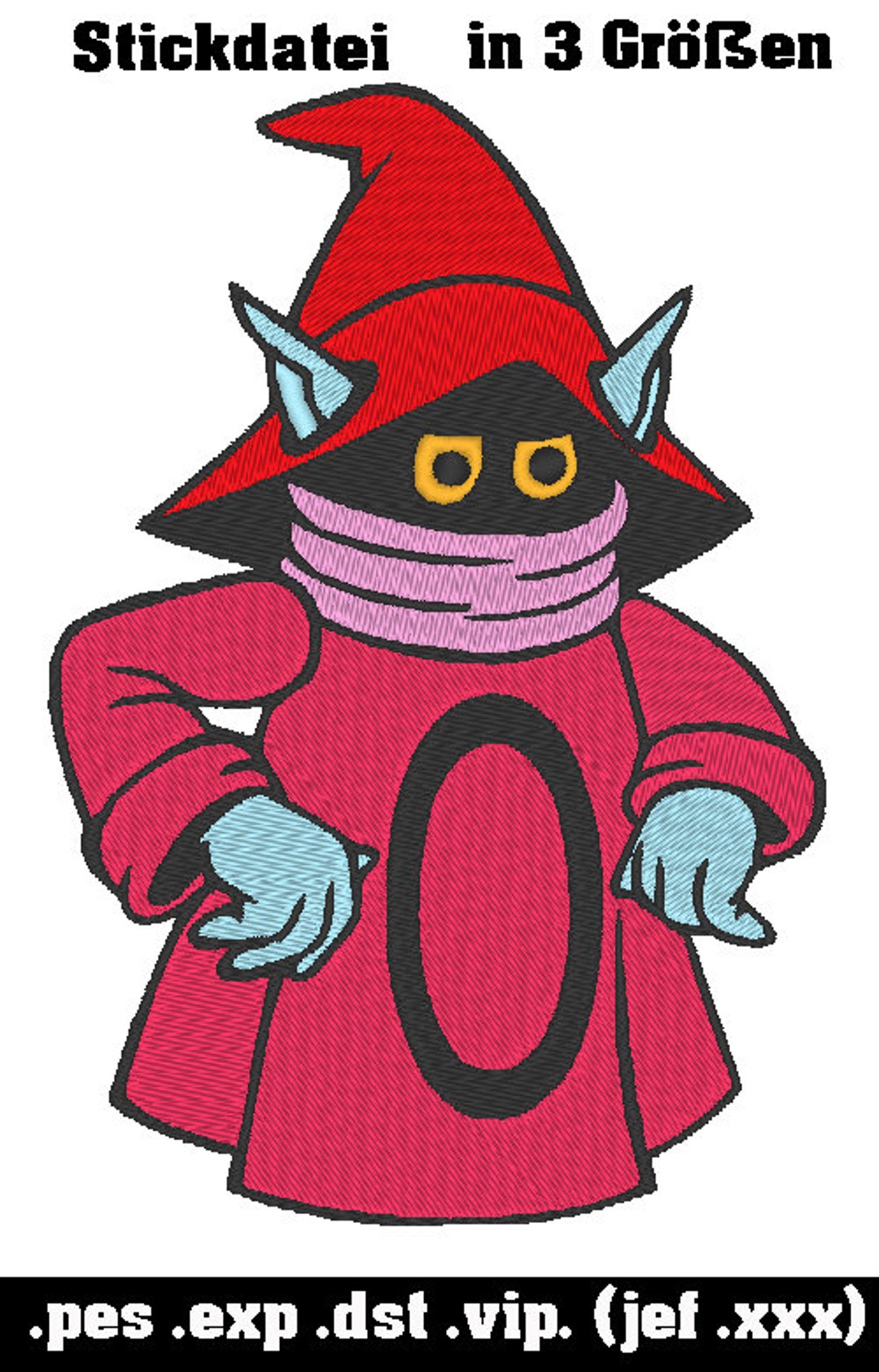 Orko He-man She-ra Embroidery File / Digital Download for Embroidery ...