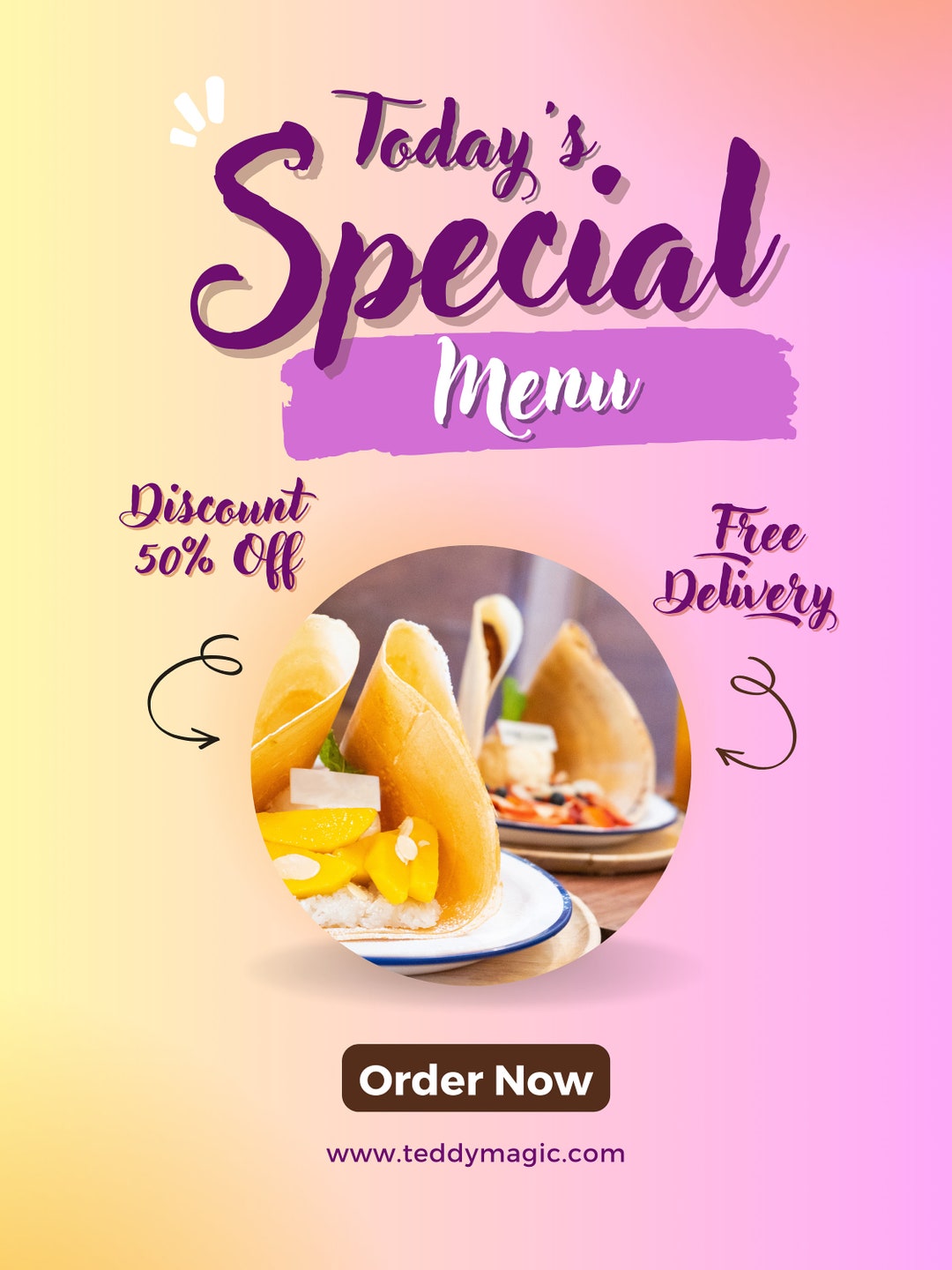 EDITABLE FOOD MENU - Etsy