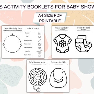 Printable Kids Activity Booklets for Baby Shower Printable - Etsy