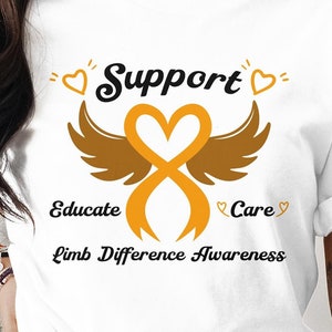 Limb Loss Awareness Svg Png, Support Educate Care, Cricut Sublimation ...