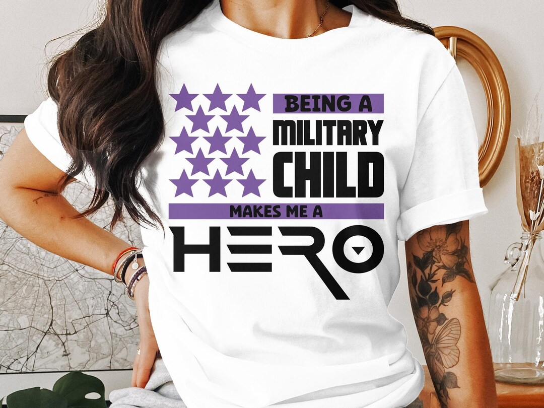 Military Child Svg Png, Being A Military Child Makes Me A Hero, Cricut ...