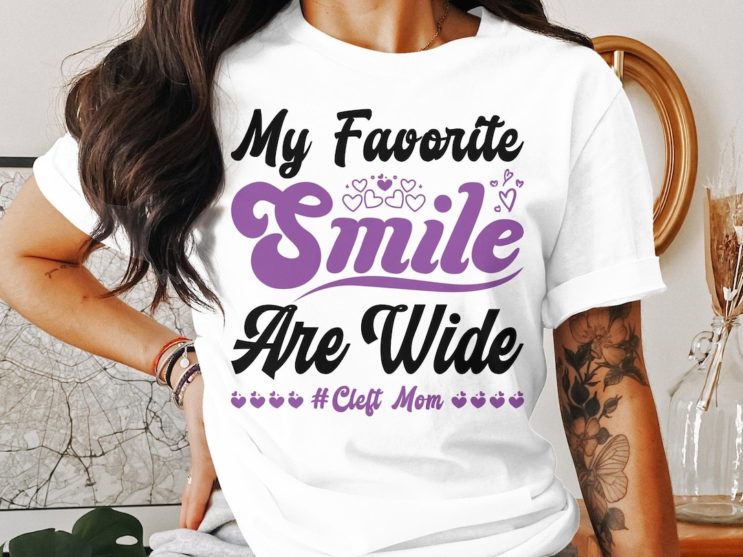Cleft and Craniofacial Awareness Svg Png, My Favorite Smile Are Wide ...