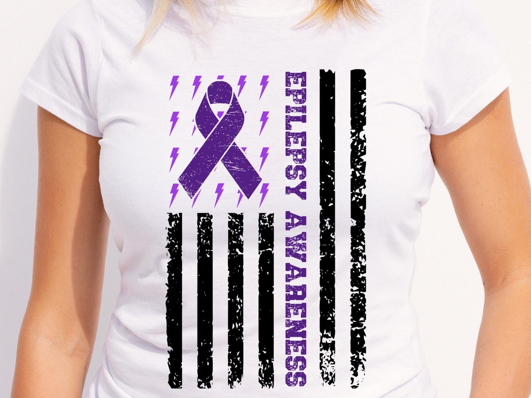Epilepsy Awareness Svg Png, American Flag Svg, in November We Wear ...