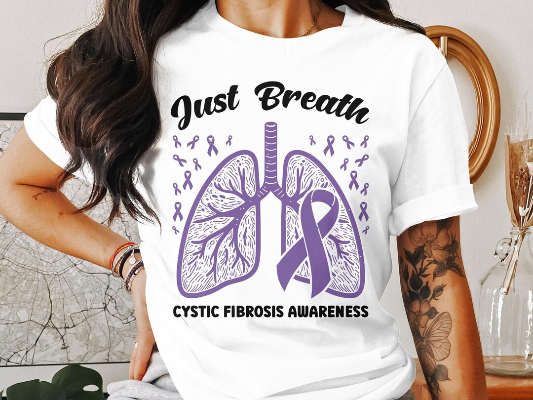 Cystic Fibrosis Awareness Svg Png, Just Breath, Cricut Sublimation Design, Printable Svg Png ...