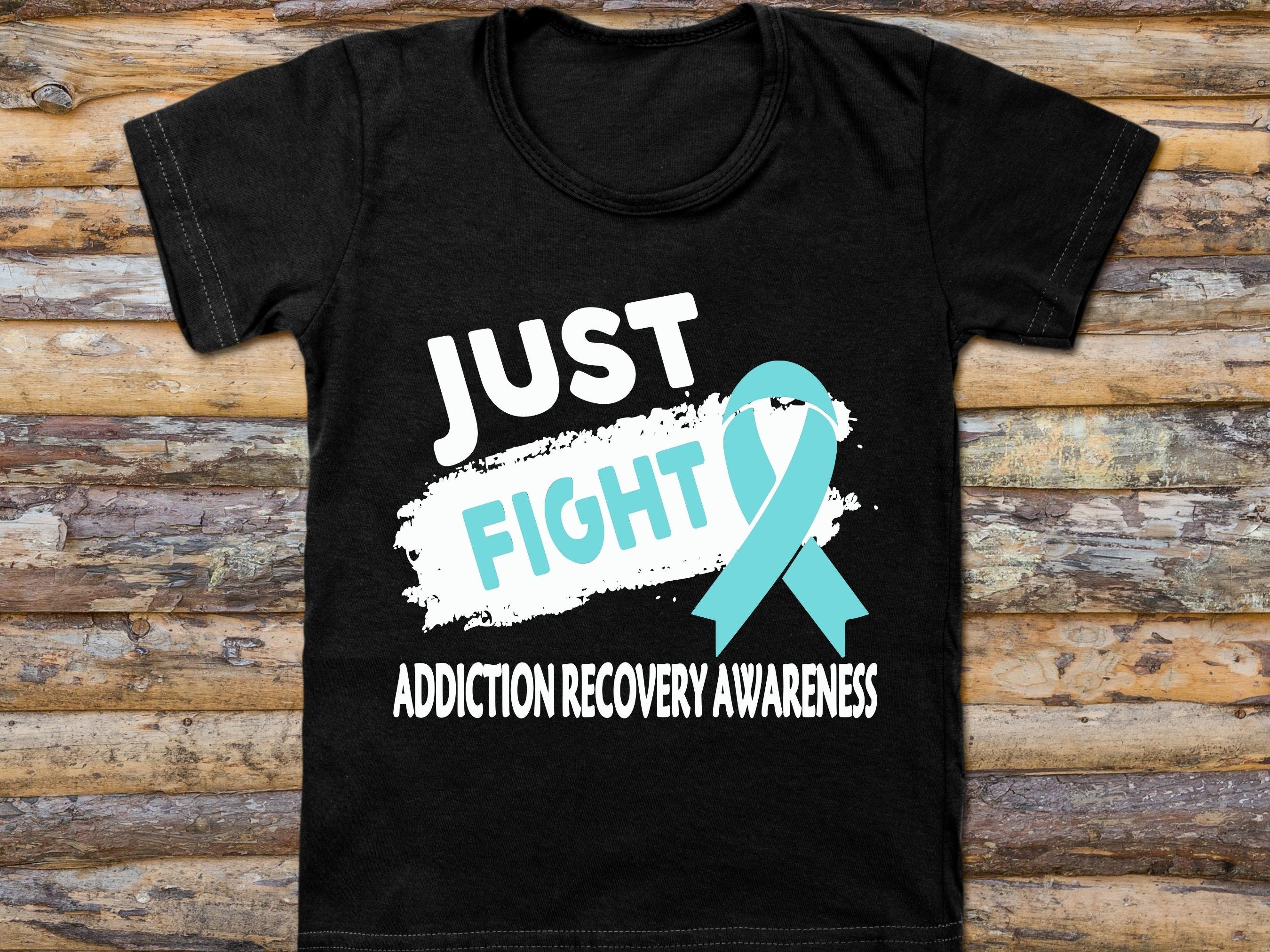Addiction Recovery Awareness Png Svg, Just Fight Svg Png, Cricut ...