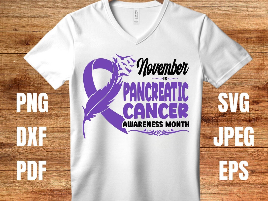 Pancreatic Cancer Awareness Svg Png, Pancreatic Awareness Month, Cricut ...