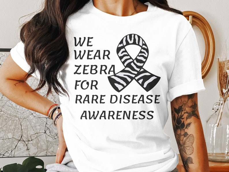 Rare Disease Awareness Svg Png, We Wear Zebra for Rare Disease ...