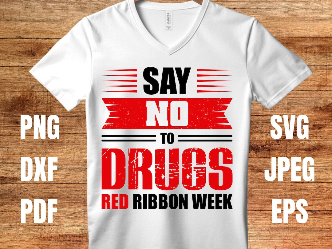 Red Ribbon Week Svg Png, Say No to Drugs, Cricut Sublimation Design ...